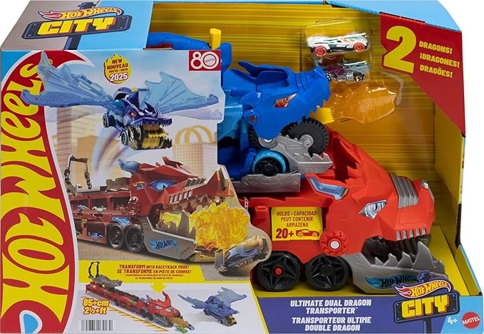 2025 HOT WHEELS Ultimate Dual Dragon Transporter JBM72