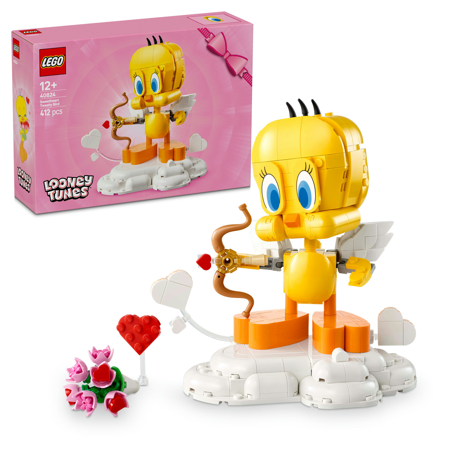 LEGO® Looney Tunes™ Sweetheart Tweety Bird Figure Display Building Kit ...